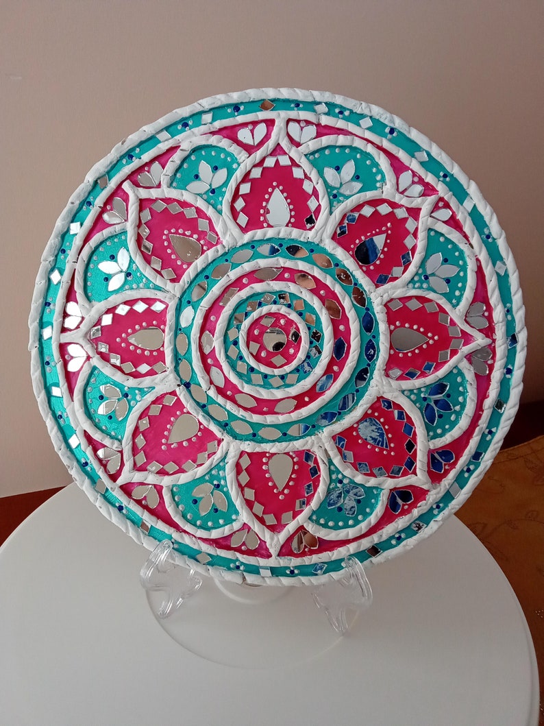 Lippan Art: Pink and Blue, Home Decor - Etsy