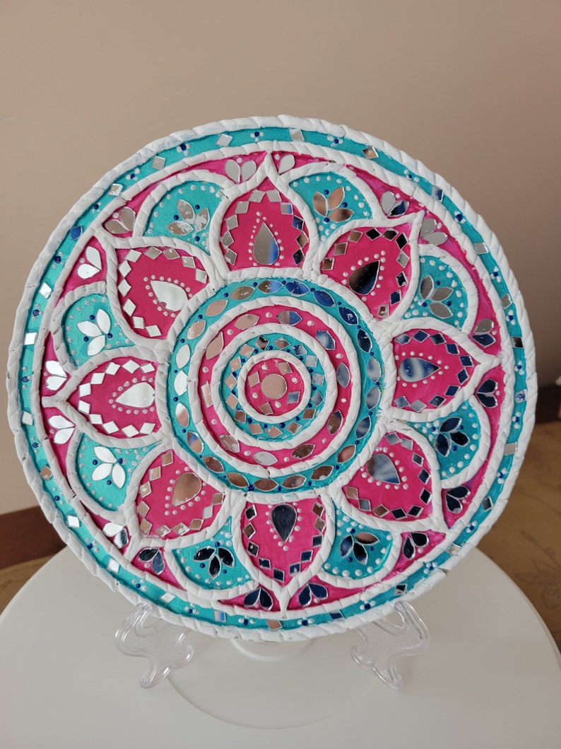 Lippan Art: Pink and Blue, Home Decor - Etsy