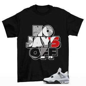 Jay All Day Sneaker Shirt Black to Match Jordan 4 Retro White Cement - Etsy