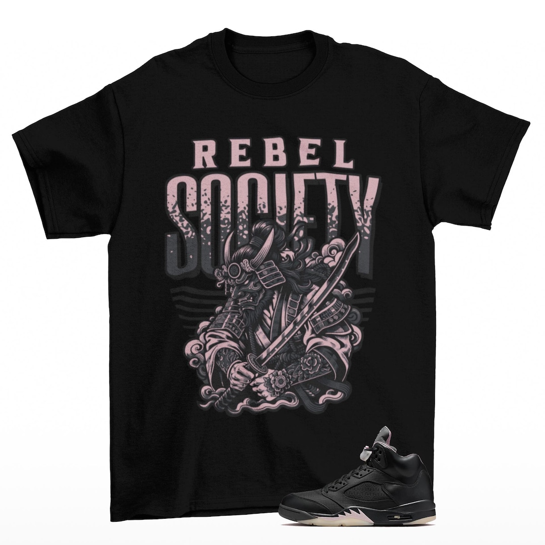 Ronin Sneaker Shirt Black to Match Jordan 5 off Noir - Etsy