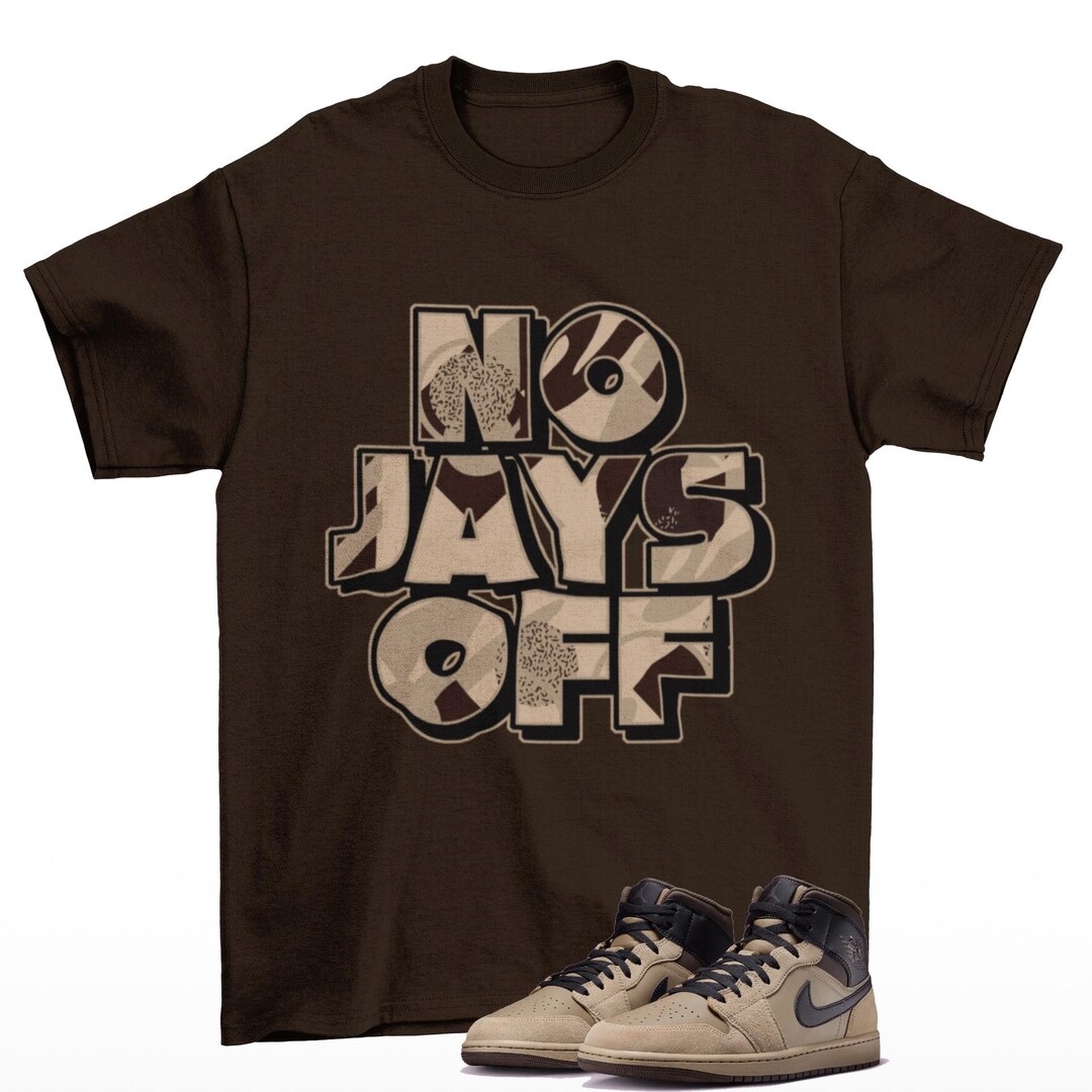 Jay All Day Sneaker Shirt to Match Jordan 1 Mid Khaki Baroque Brown - Etsy