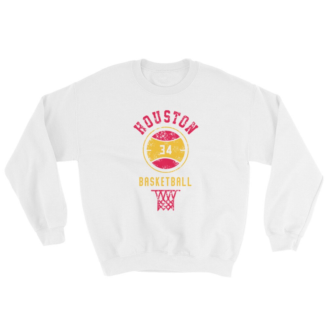 Retro Houston Basketball Crew, Vintage, Unisex Sweatshirt - Etsy