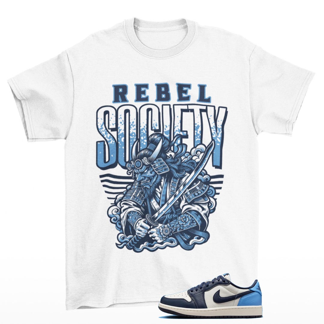 Ronin Sneaker Shirt to Match Jordan 1 Low Obsidian - Etsy