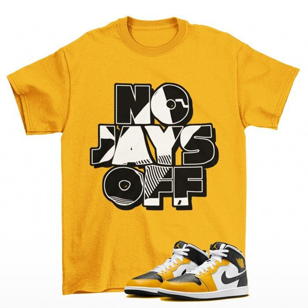 Jay All Day Sneaker Shirt to Match Jordan 1 Mid Yellow Ochre - Etsy