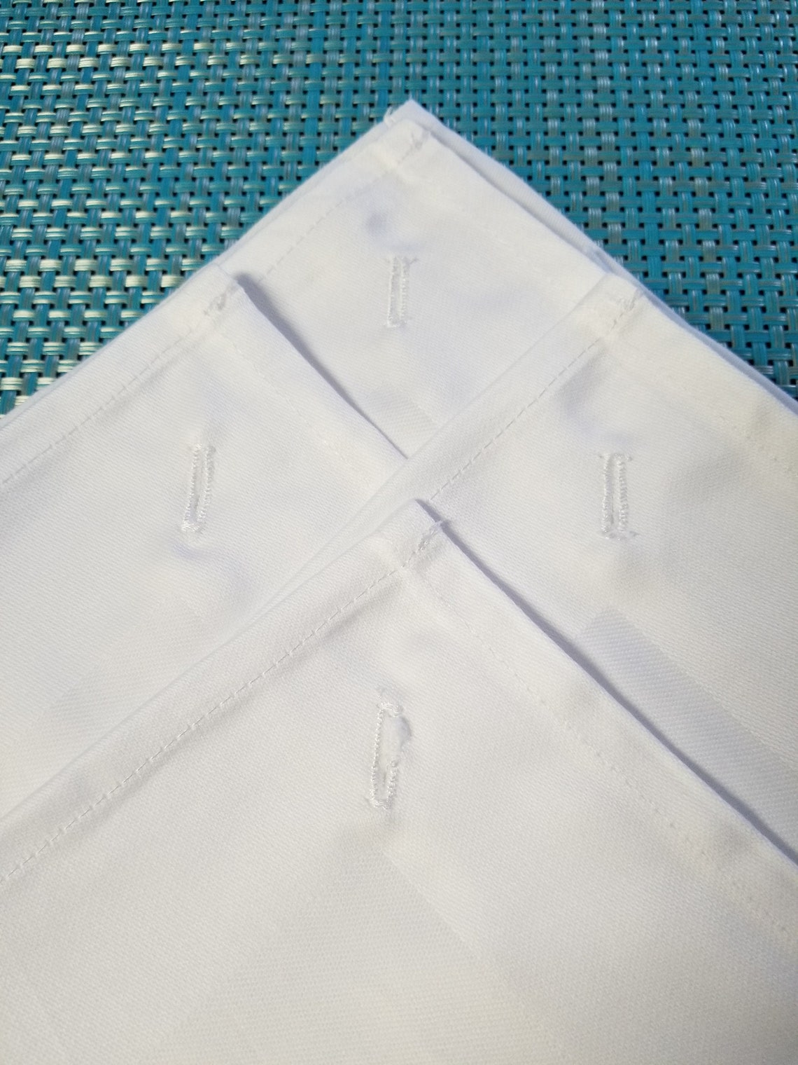 Set of 4-premium 100% Cotton Dinner Napkins With Button Hole - Etsy Canada