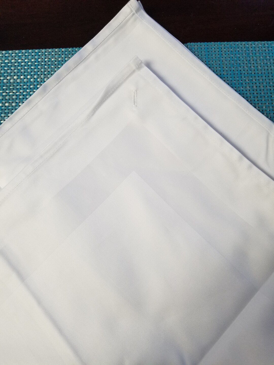 Set of 4-premium 100% Cotton Dinner Napkins With Button Hole - Etsy Canada