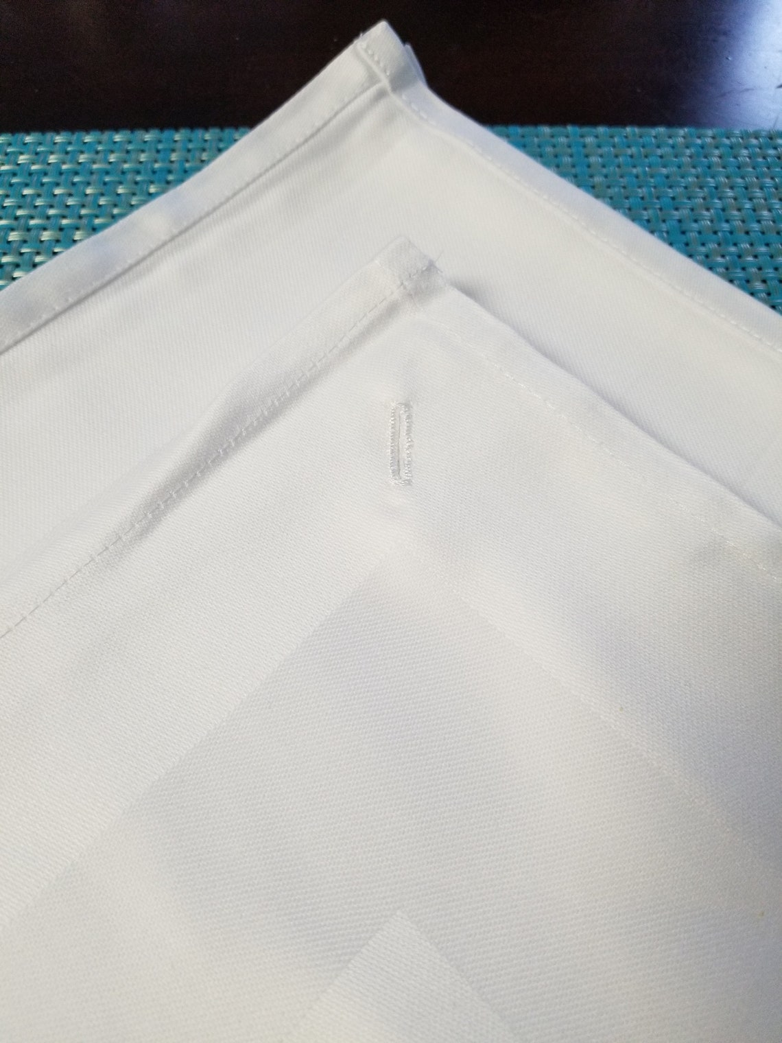 Set of 4-premium 100% Cotton Dinner Napkins With Button Hole - Etsy Canada