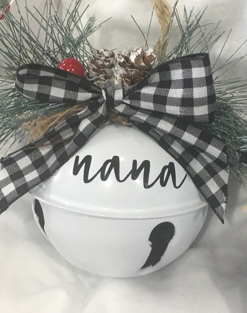 Personalized Sleigh Bell Custom Jingle Bell Ornament - Etsy