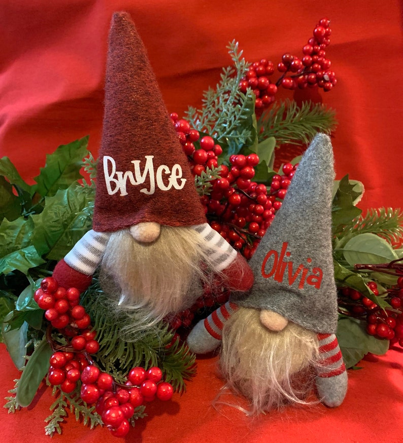 Personalized GNOME ornament Gnome plush Gnome Decoration | Etsy Personalized GNOME ornament Gnome plush Gnome Decoration | Etsy