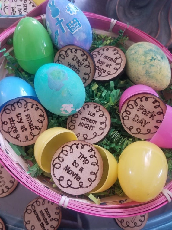 15 Easter Egg Coins Custom Easter Tokens Easter Egg Tokens | Etsy