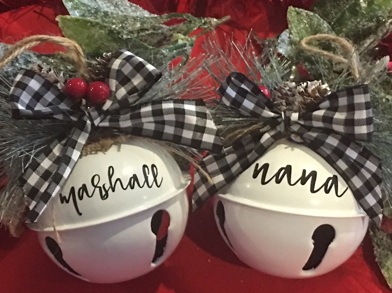 Personalized Sleigh Bell - Custom Jingle Bell Ornament - Personalized ...