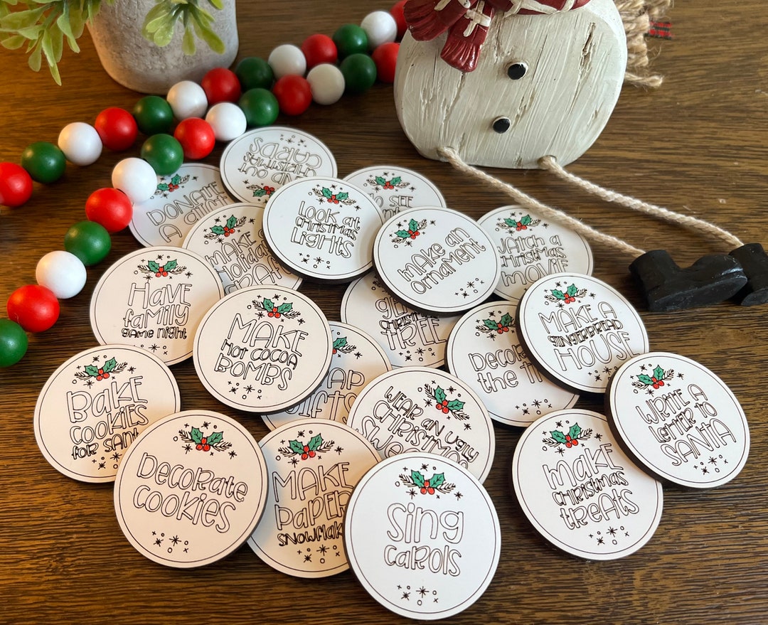 Christmas Activities | Christmas Advent Tokens | Countdown to Christmas ...