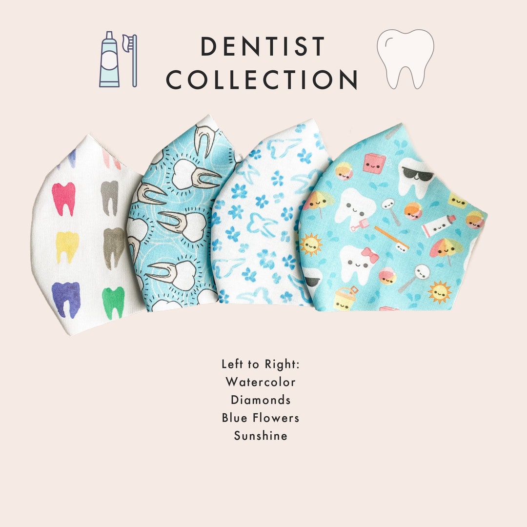 Dentist TOOTH Collection THE REMIX Face Mask With Nose Wire Filter ...