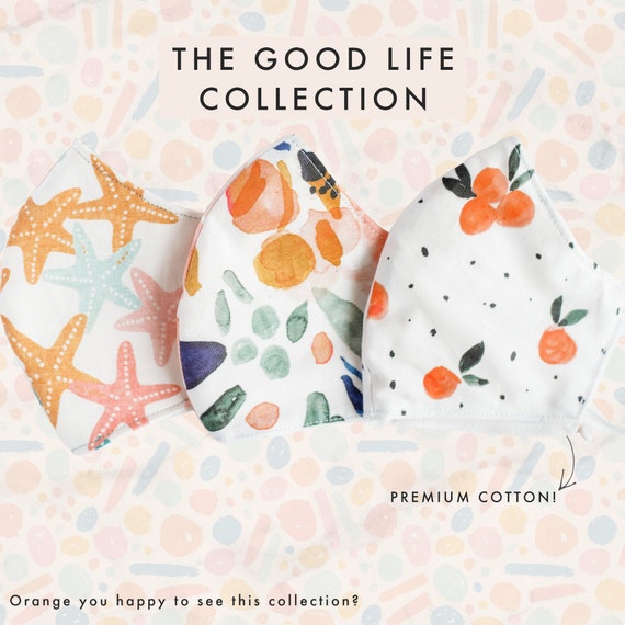 The Good Life Collection Face Mask With Nose Wire Filter | Etsy