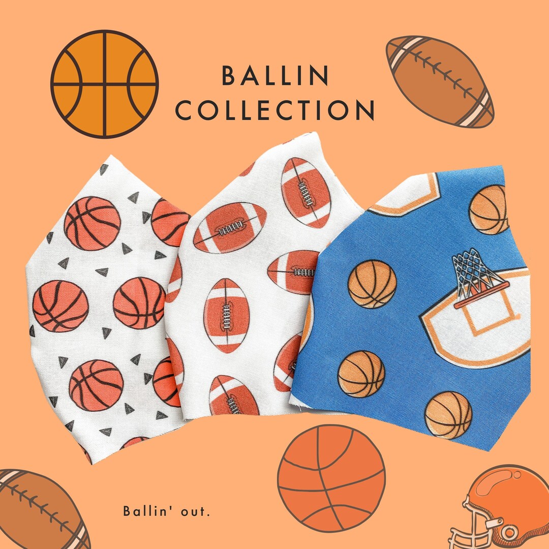 Ballin Collection Face Mask With Nose Wire Filter Protective 3 Layers ...