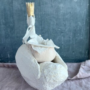 Papier-mache Swan With a Pink Pincushion - Etsy