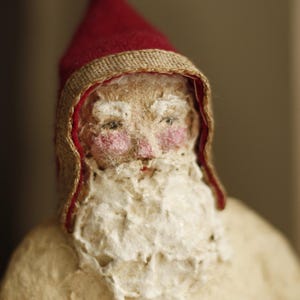 Papier-mache Father Christmas- Old World Santa Claus Decor - Etsy