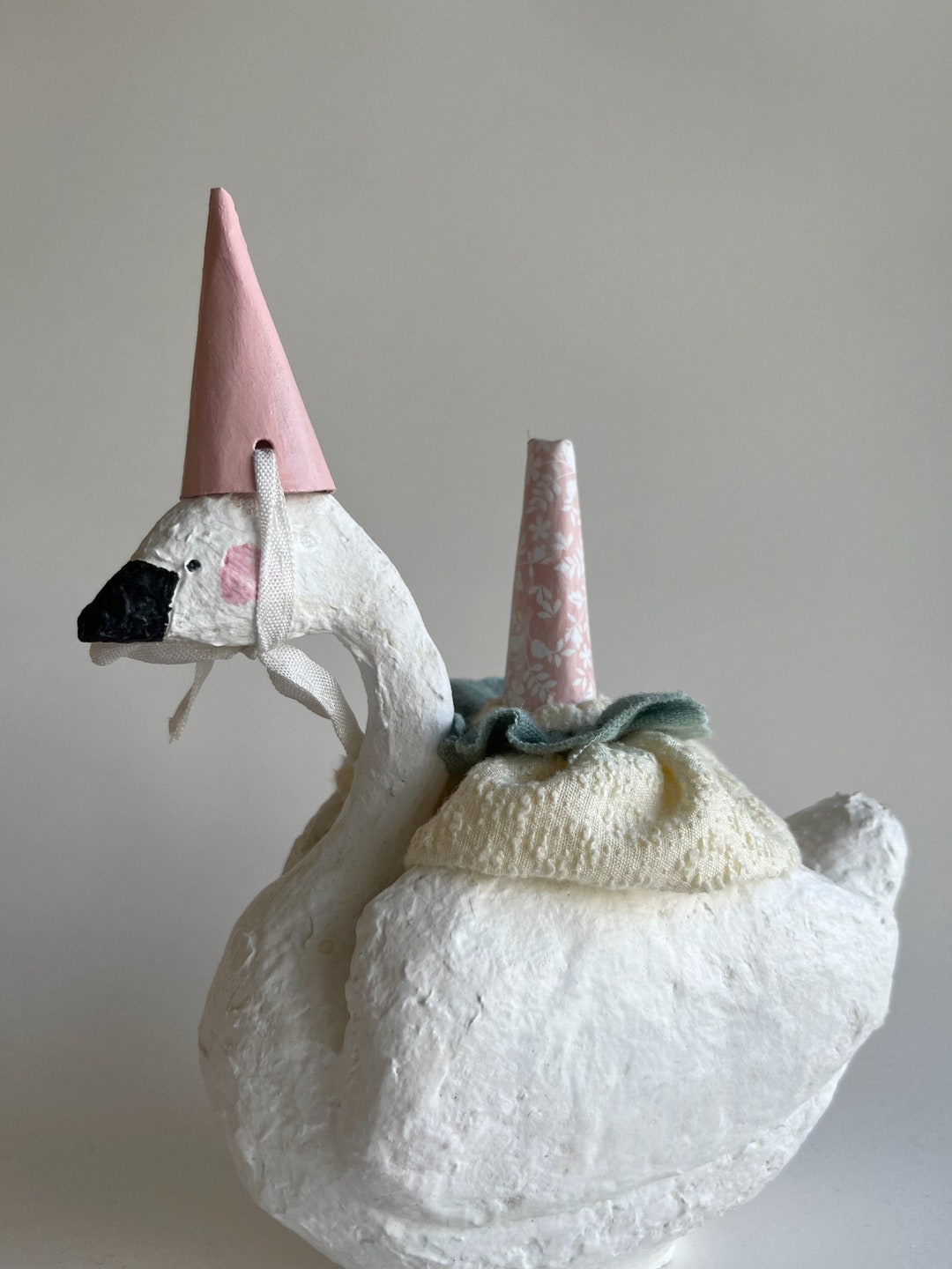 Ring Holder Paper-mache Swan - Etsy