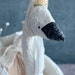 Papier-mache Swan With a Pink Pincushion - Etsy