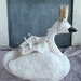 Papier-mache Swan With a Pink Pincushion - Etsy