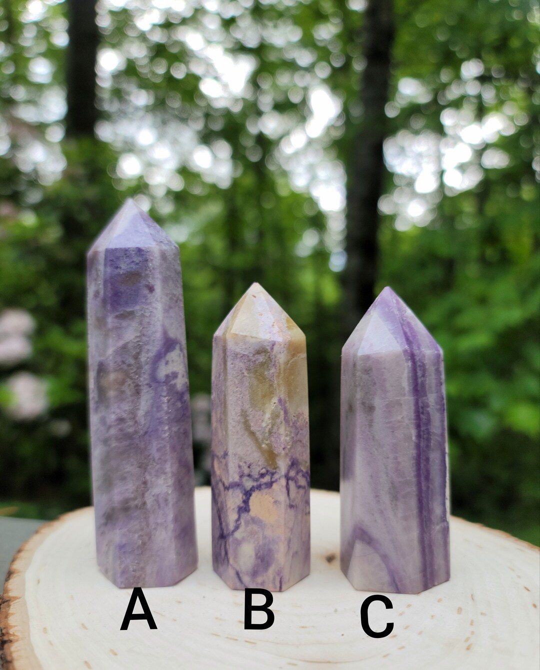 Opalized Fluorite Fluorite Towers Opalized Purple Fluorite Points