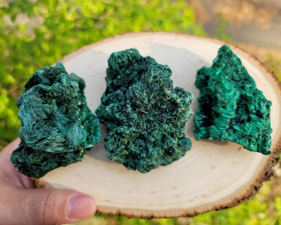 Raw Malachite Specimen, Malachite Crystal, Fibrous Malachite Freeform ...