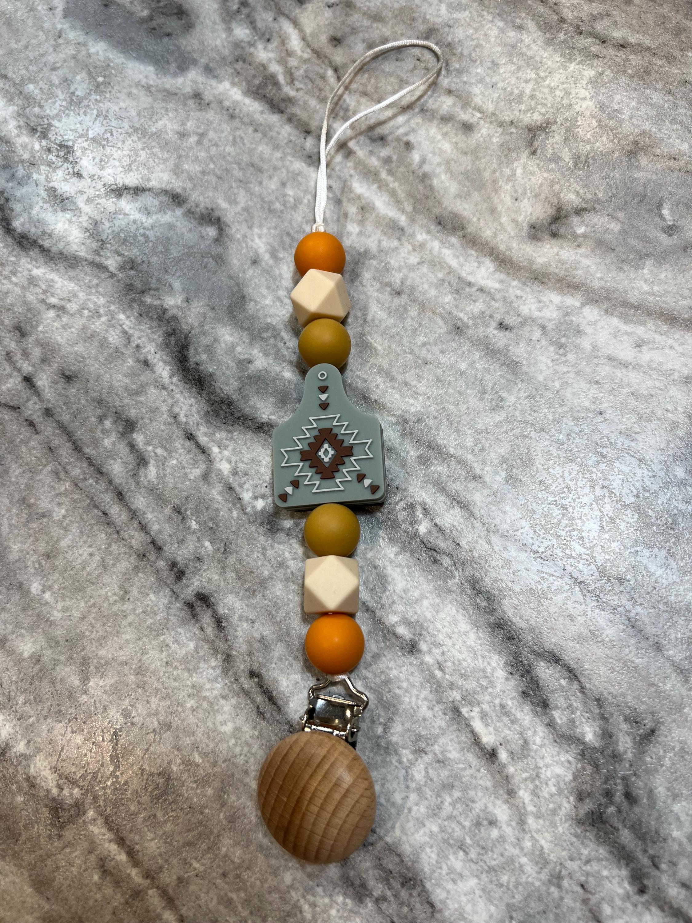 Pacifier Holders/ Bluey/ Hunting/ Cow Tag/ Buck/ Flower/ Jesus/ Western ...