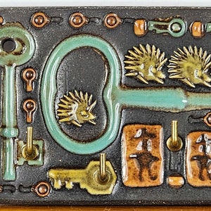 Ole Berg Denmark Scandinavian Keramik Wall Key Holder, Mid Century ...