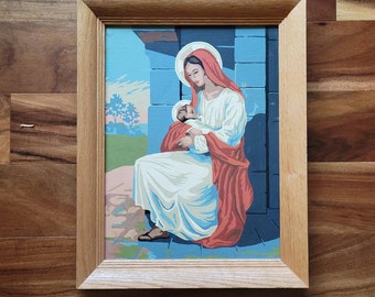 Mary Paint by Number - Etsy