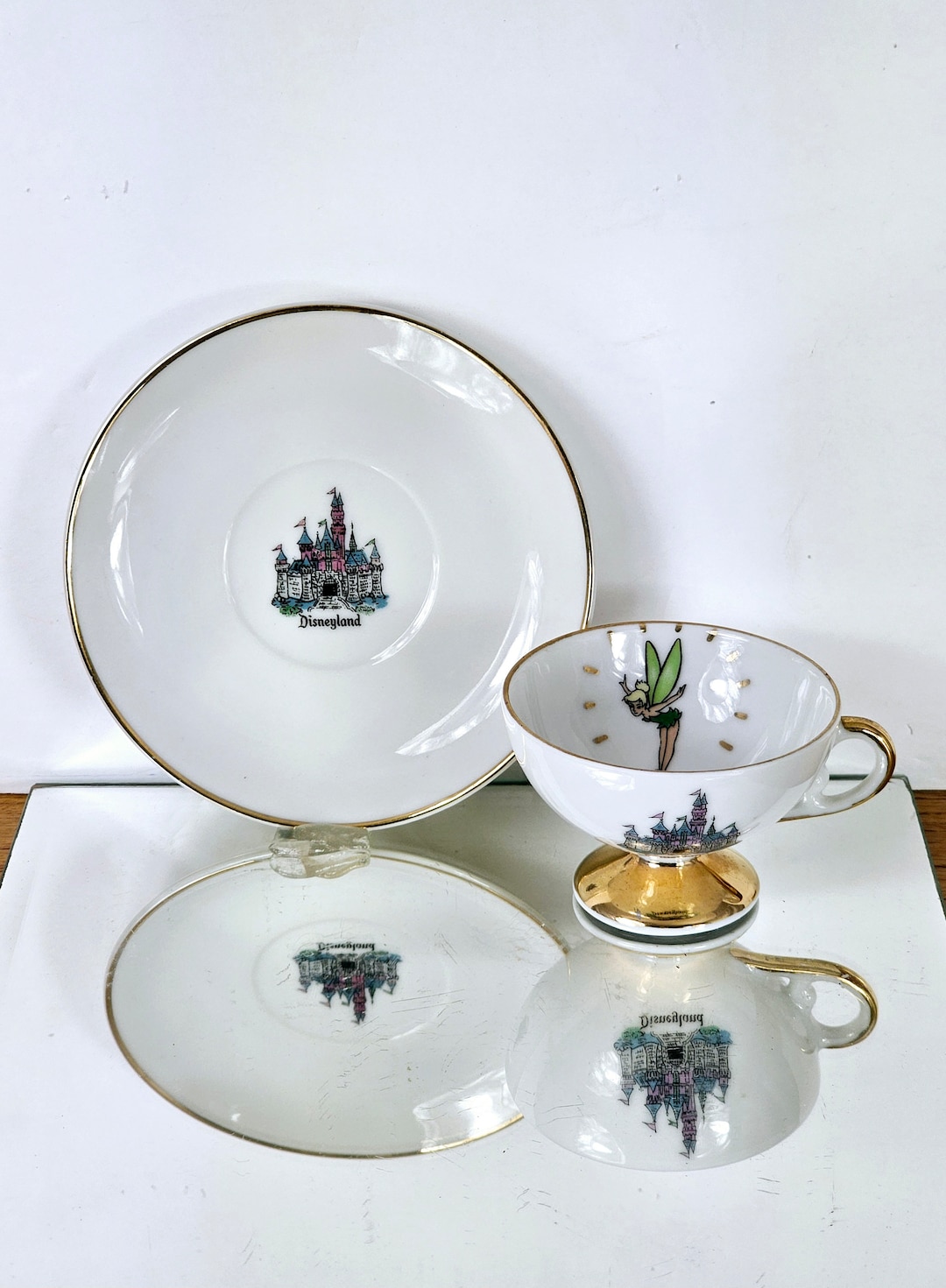 Vintage Disneyland Footed Teacup Souvenir Tinker Bell Demitasse Cup ...