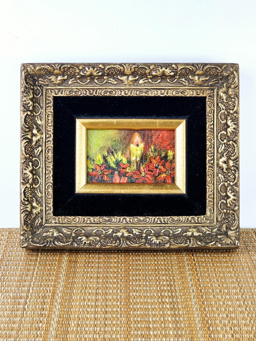 Original Vicki Dibben of California Miniature Vintage Signed Oil ...