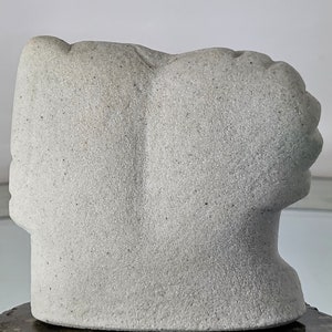 Vintage Marbell Stone Art Belgium Sculpture Embrace Man and Woman Bust ...