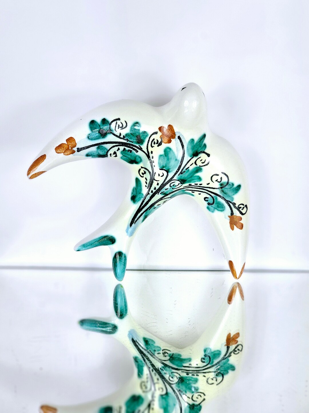 Italian Ceramic Swallow Bird Ceramica Di Caltagirone Cabibbo Irene Roma ...