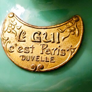 Le Gui C'est Paris Duvelle Green Malachite Jadeite Glass Perfume Bottle ...