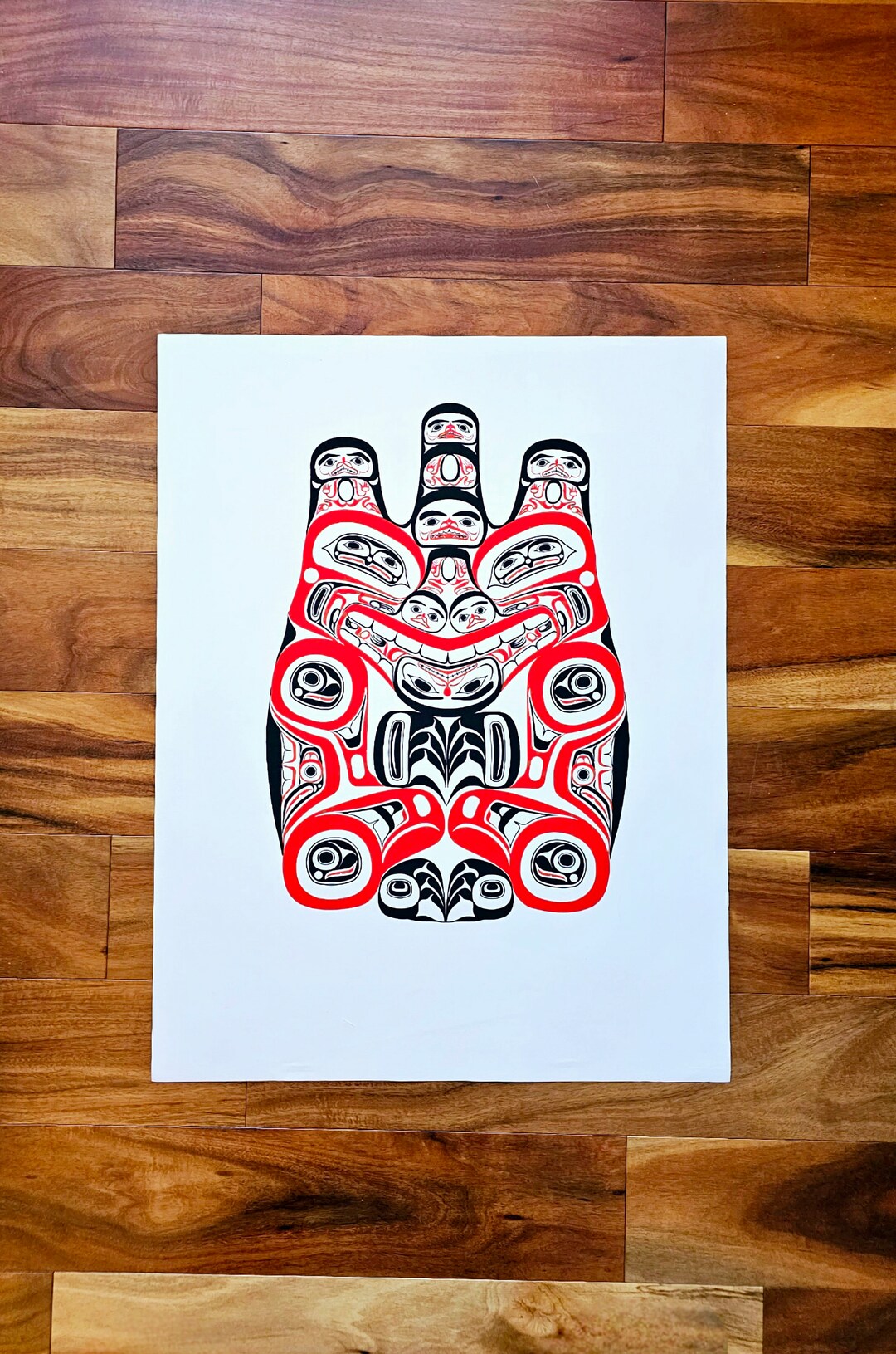 Haida Art Bill Reid Grizzly Bear Huaji 1973 Screenprint in Black and ...