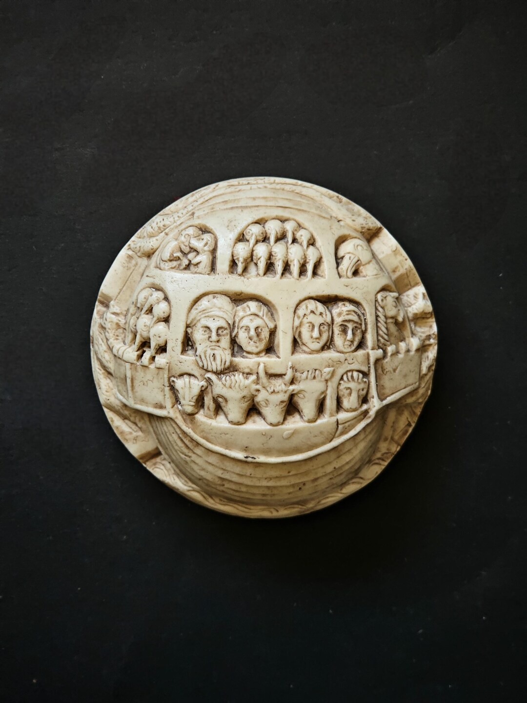 Vintage NOAH'S ARK Paperweight Norwich Cathedral Medieval Pilgrimage ...