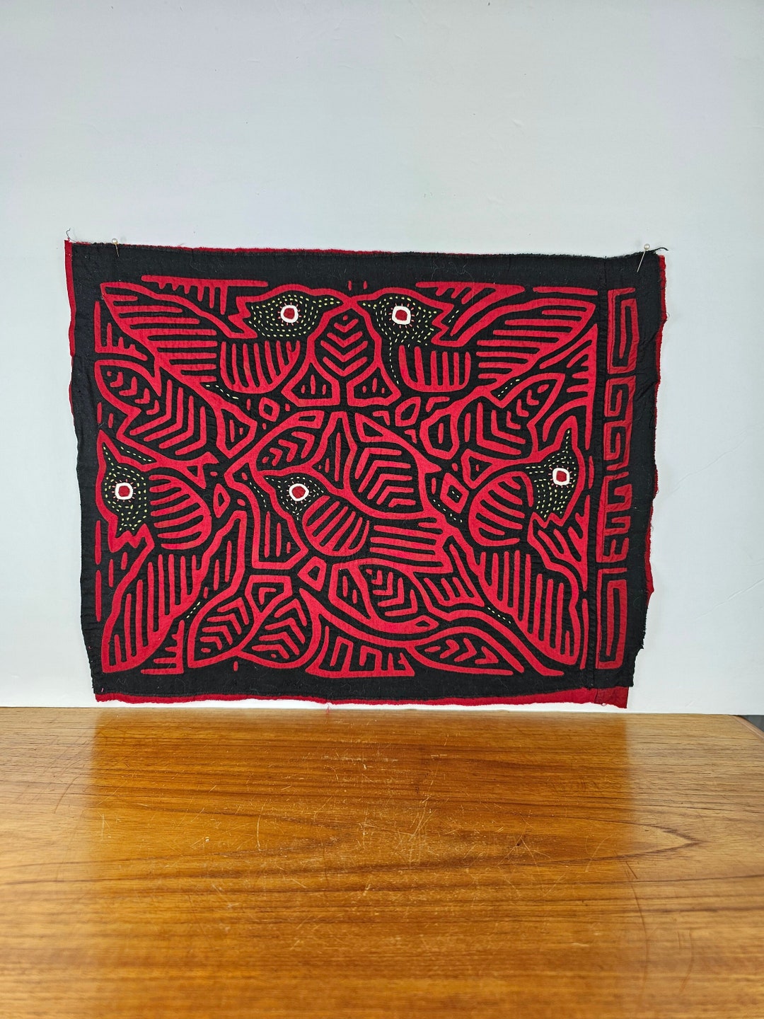 Mola Applique Kuna Mola Indian Applique Birds Bird Geometric Leaves ...