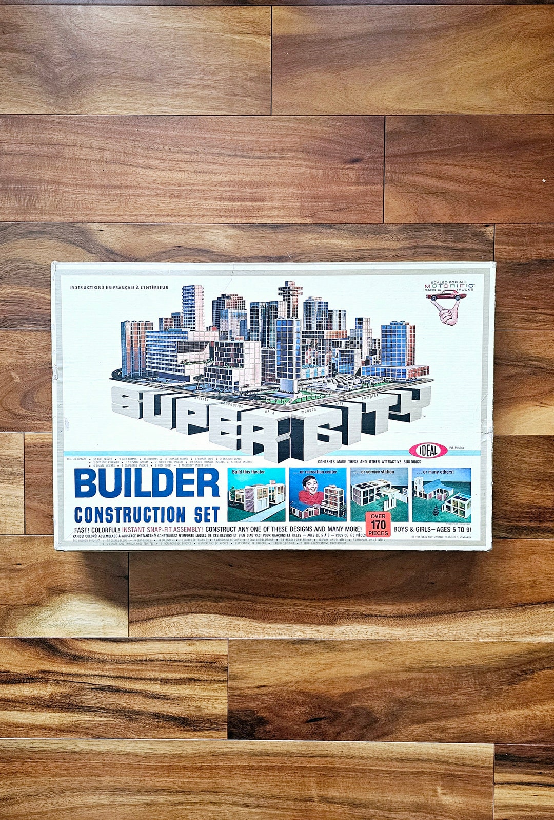 Ideal Toys Super City Builder Construction Set Original Box ...