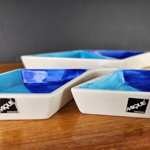 Mique Sweden Porcelain Fish Dishes Serving Ceramic Geometric MCM Style ...