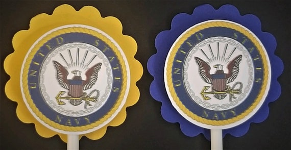 United States Navy Cupcake Toppers Set of 24 | Etsy