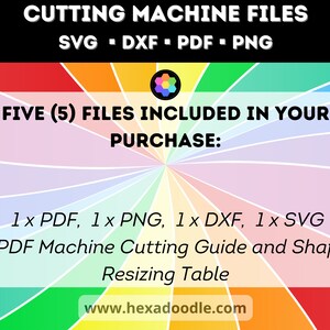 Hexagon Cutting Machine Files * SVG * DXF for Cricut, Silhouette and ...