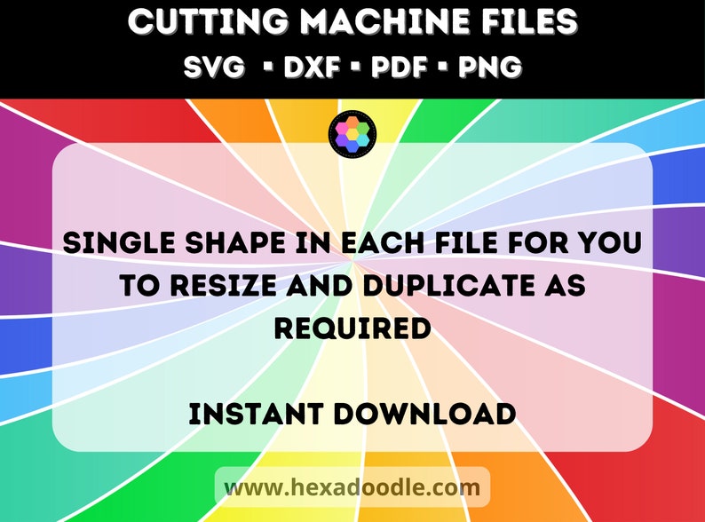 Hexagon Cutting Machine Files * SVG * DXF for Cricut, Silhouette and ...