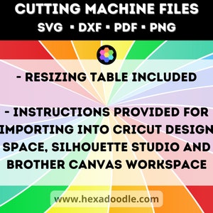 Hexagon Cutting Machine Files * SVG * DXF for Cricut, Silhouette and ...