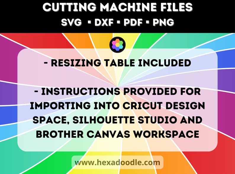Hexagon Cutting Machine Files * SVG * DXF for Cricut, Silhouette and ...