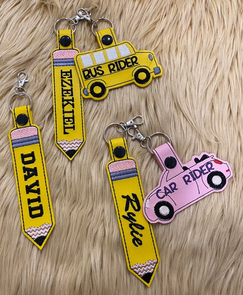 Kids' Bag Tags Keychain Name Tags for Backpacks Snack | Etsy