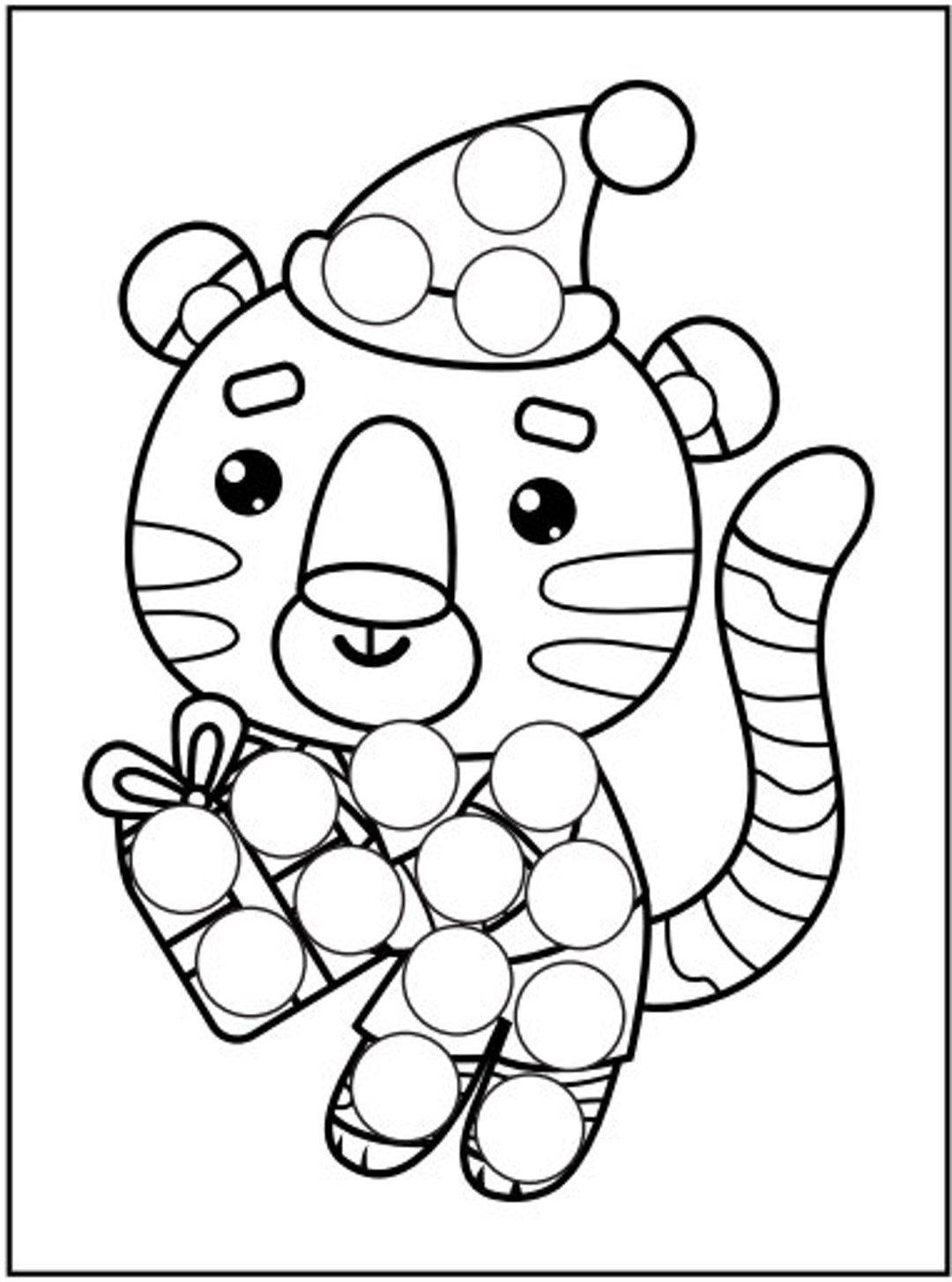 25 Pages of Christmas Holiday Dot Markers Activity Pages for Kids and ...