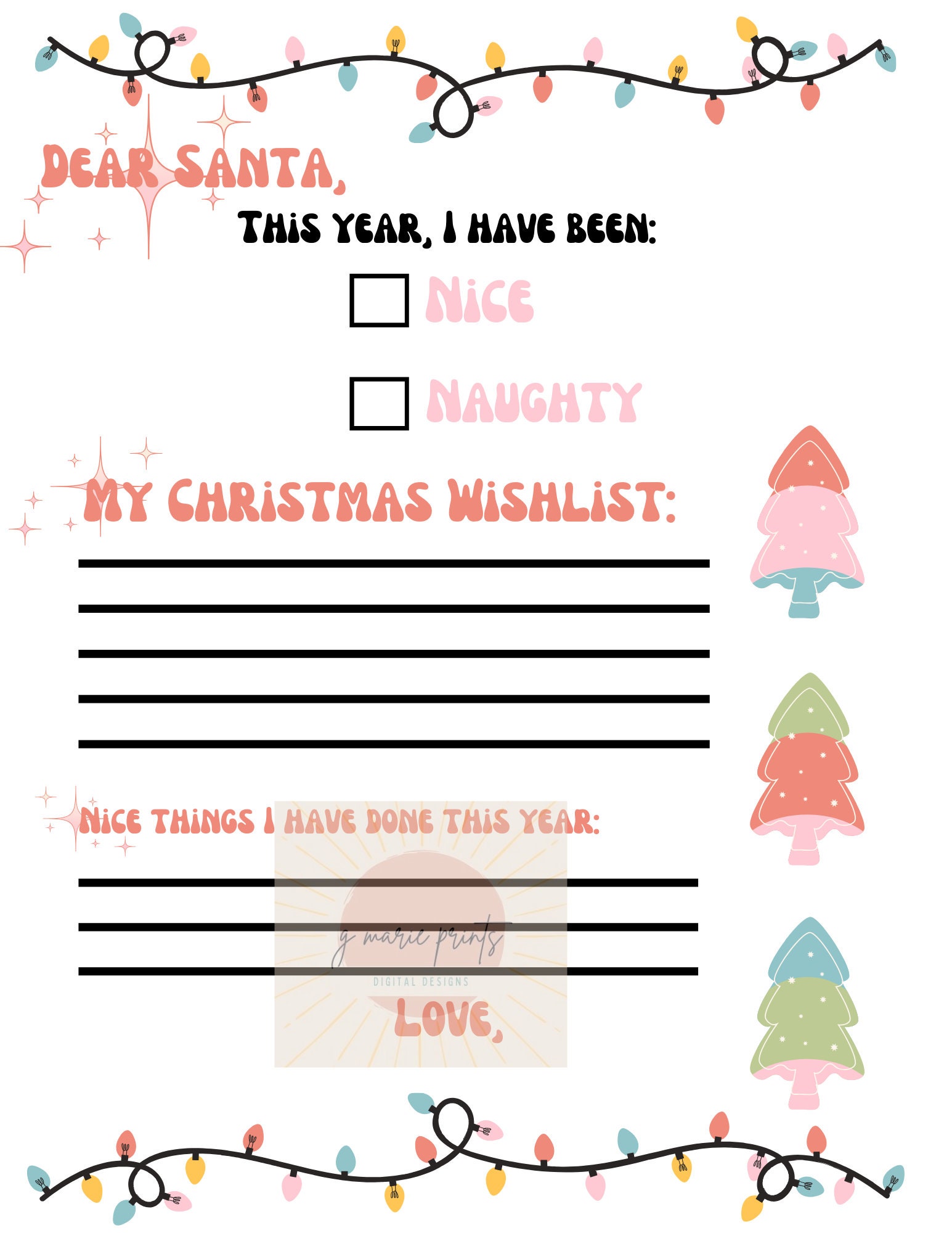 Christmas Letters Printable Letter From Santa Elf Ideas Christmas Wish ...