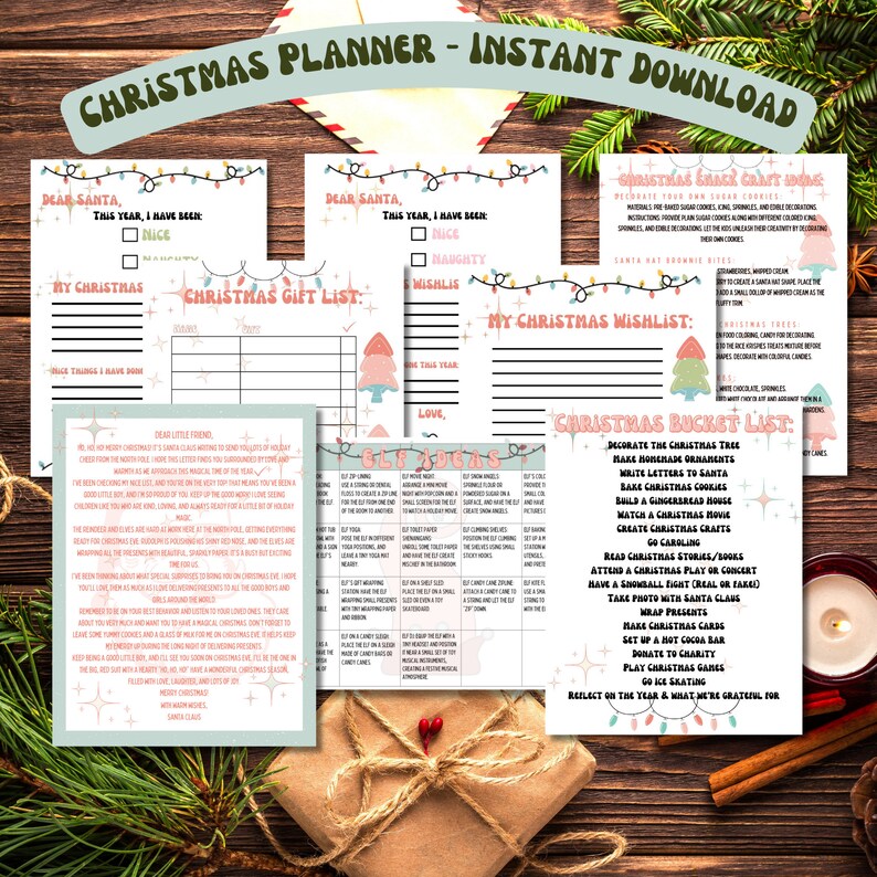 Printable Christmas Letter From Santa Elf Ideas Christmas Wish List ...