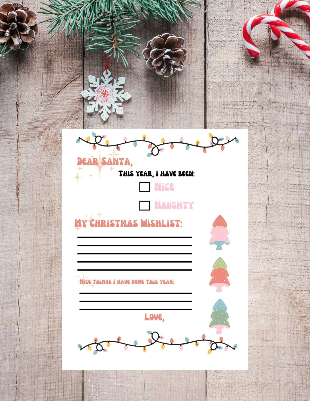 Santa Letter - Printable Santa Letter - Dear Santa Letter - Letter to ...