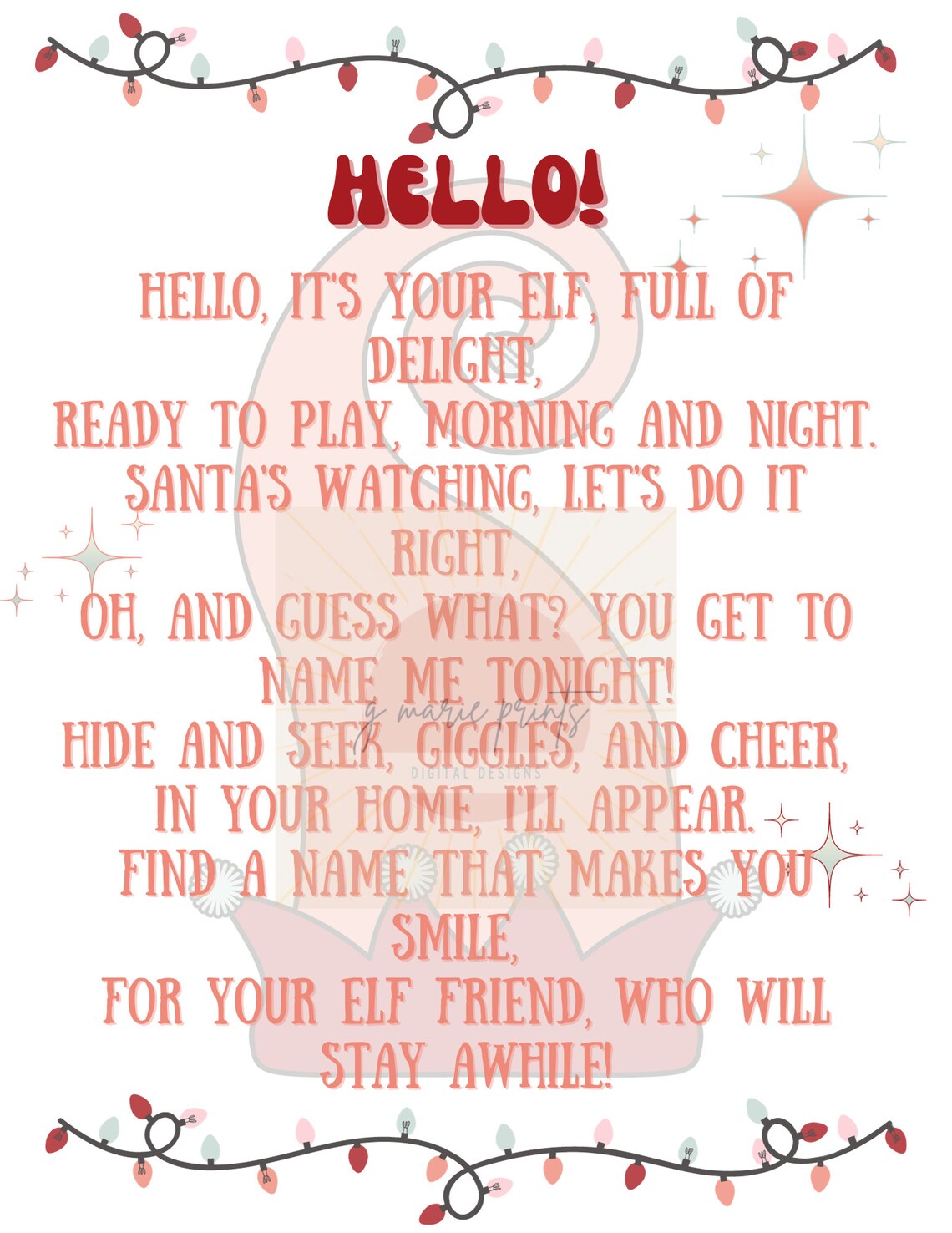 Elf Letter, Elf Ideas, Elf Bundle, Christmas Elf, Elf Arrival Letter ...